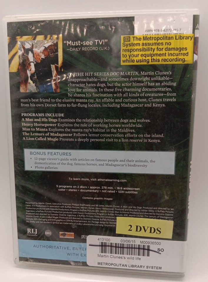Martin Clune's Wild Life (DVD) EX-LIB) | eBay