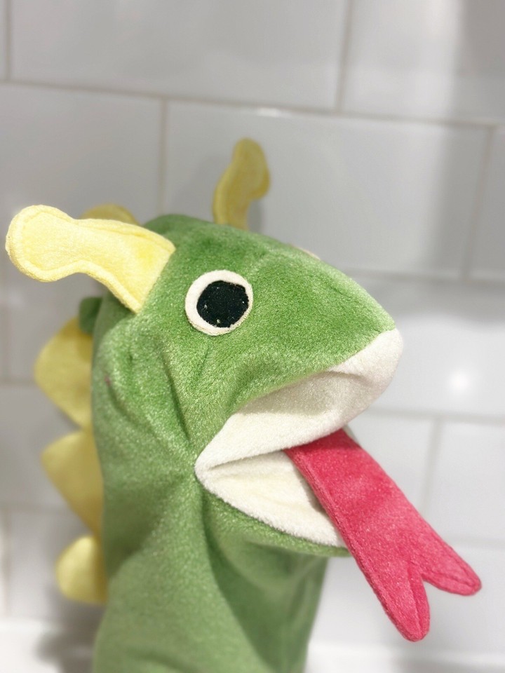 Vintage Baby Einstein Bard Drizzle Dragon Hand Puppet Legend Lore Pre ...