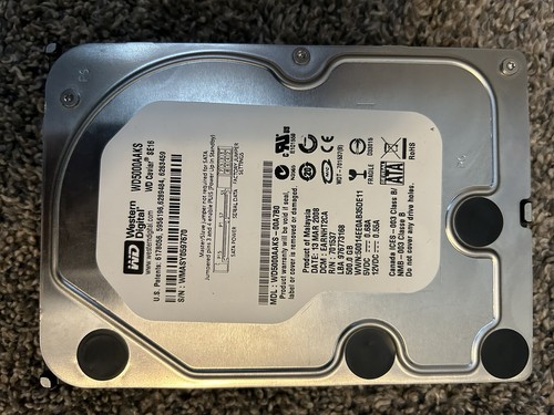 Western Digital Blue 500GB HDD, SATA, 3.5" Internal Hard Drive ...