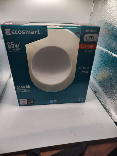 Ecosmart 65w Equivalent Soft White Dimmable LED Br30 Indirect Recessed ...