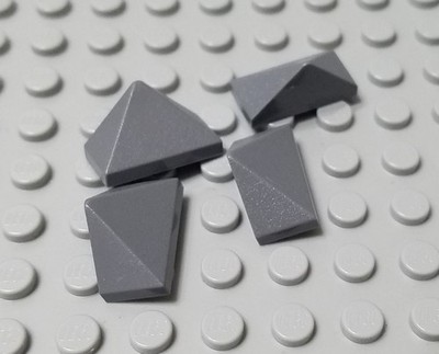 LEGO Lot of 4 Dark Bluish Gray Modular Creator 2x1 Triple Roof Peak ...