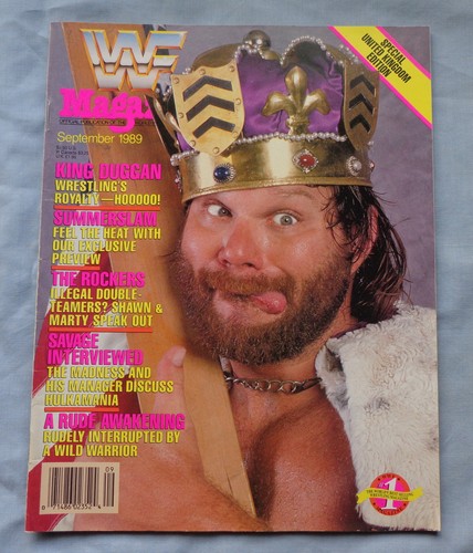 WWE WWF Magazine September 1989 King Hacksaw Jim Duggan wrestling | eBay UK