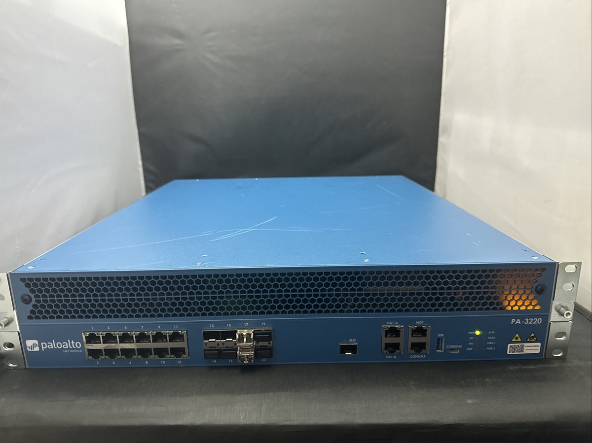 PA-3220 PALO ALTO PA3220 Enterprise Firewall Device with No PA-3220 PALO ALTO PA3220 Enterprise Firewall Device with No