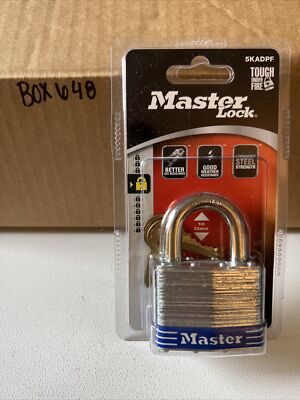 Master Lock Contractor Grade Maximum Security Steel Padlock 5KADPF- NEW ...