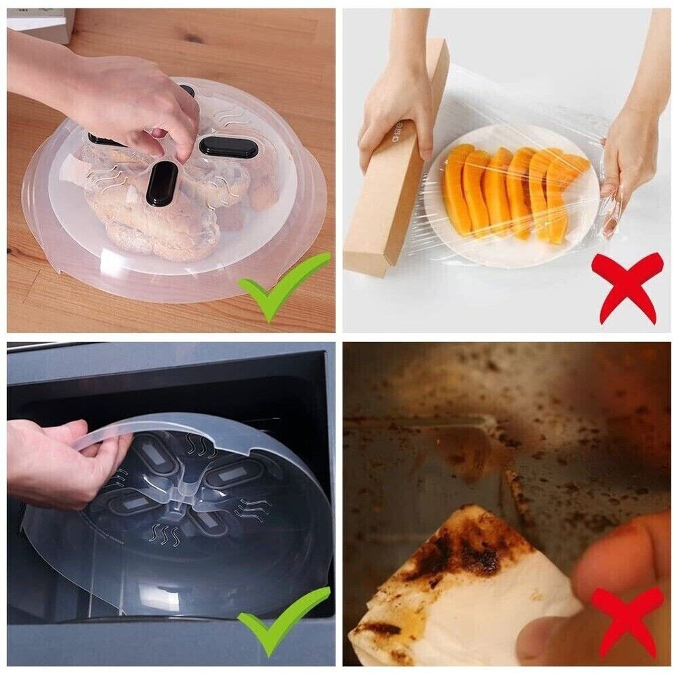 Hover Cover Magnetic Microwave Anti Splatter Cover Plate Guard Lid W ...