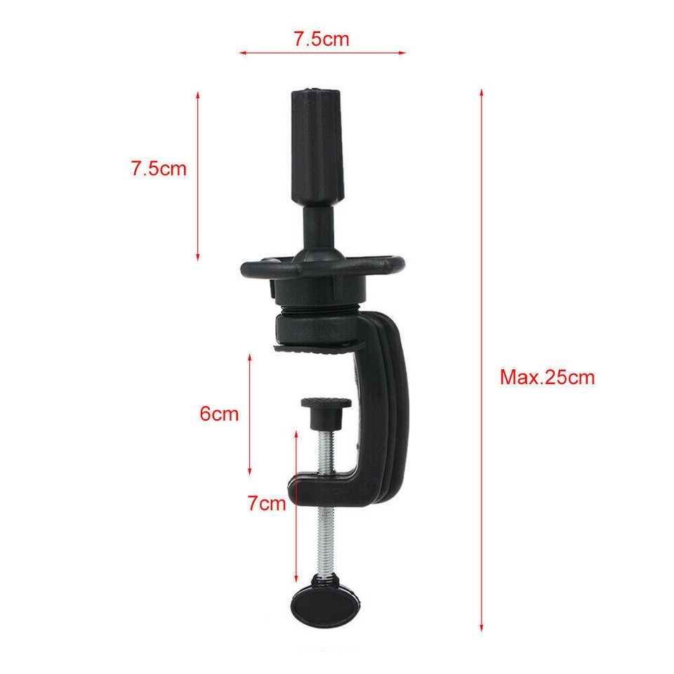 Head stand Clamp wig maker hair mannequin cosmetology table holder ...