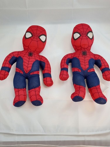 Marvel Spiderman Bath Scrubby Stuffed Plush Superhero Toy 12" Washable ...