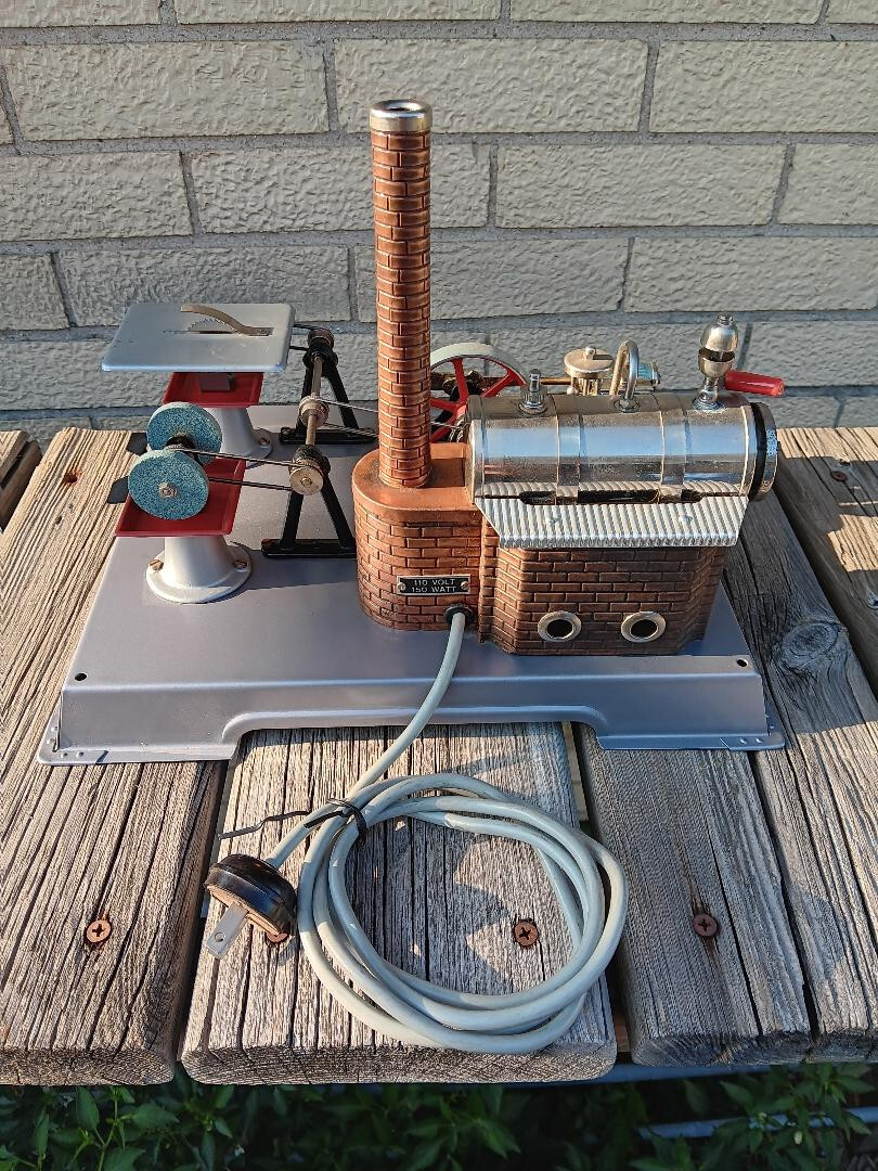 Wilesco 110V Electric Steam Engine with Workshop D101el -RARE and ...