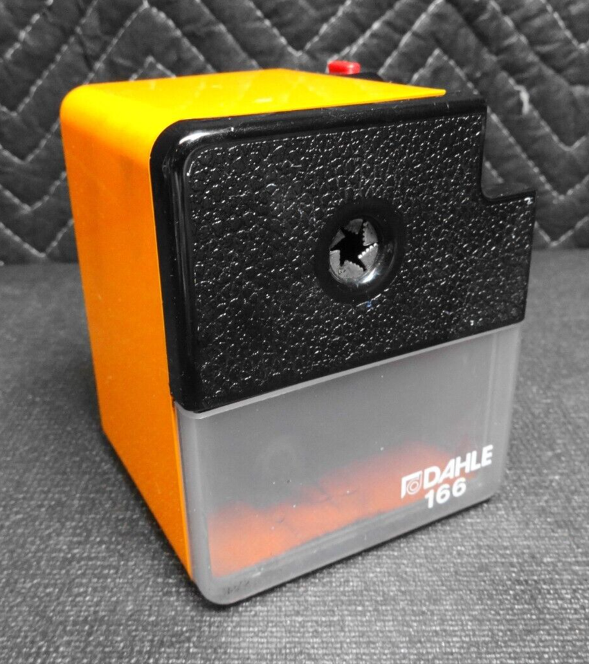 Vintage Dahle 166 Any Size Pencil Sharpener - Made in Germany, Orange ...