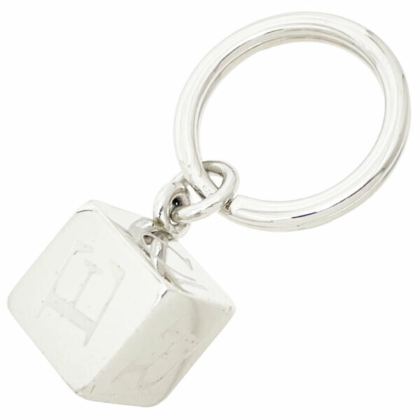 Authentic Cartier Keychain Decor Dice Key Ring Silver Color T1220156 ...