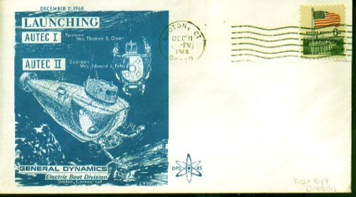 Autec I, Autec II. Groton, CT Dec. 11 1968. Ship Launch Cover | eBay