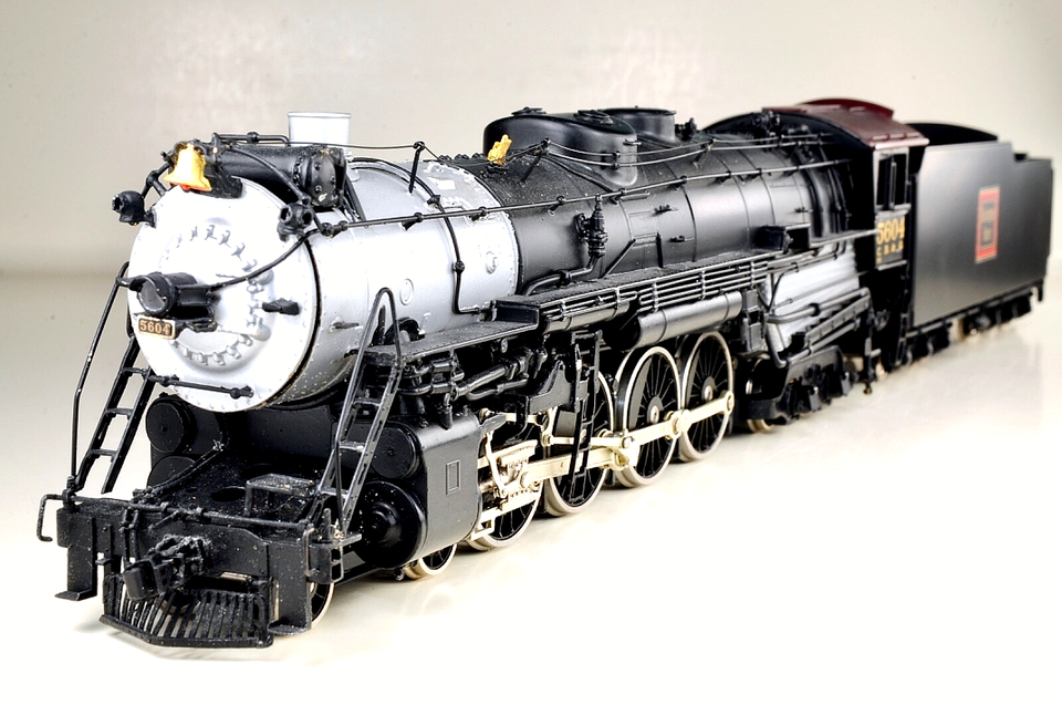 ORI HO Brass BURLINGTON CB&Q O-5 4-8-4 & Tender Open Cab F/P OB ...