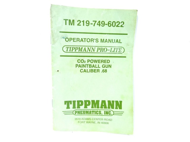 Tippmann Pro-lite Paintball Gun W/ Repair Kit Barrel Scope Hopper ...