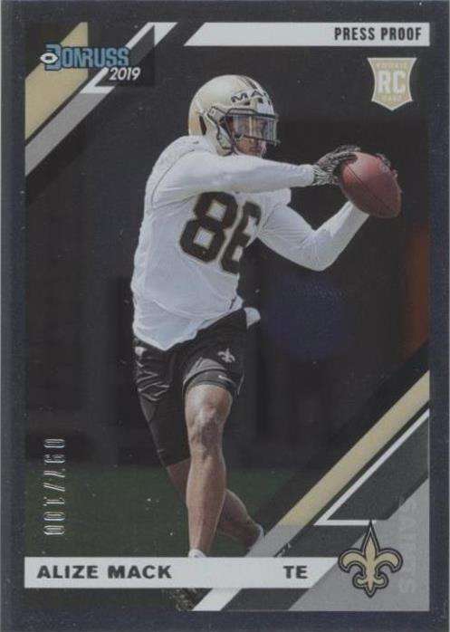 2019 Panini Donruss - Rookies Alize Mack #289 Press Proof Silver /100 ...