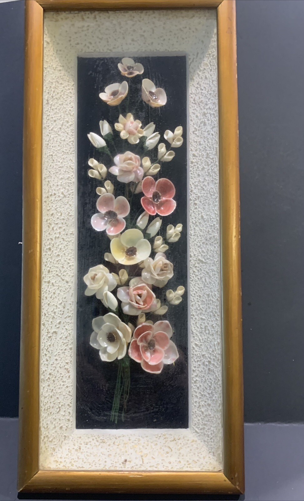 Vintage Sea Shell Art Frame Shadow Box Diorama Late 1940’s | eBay