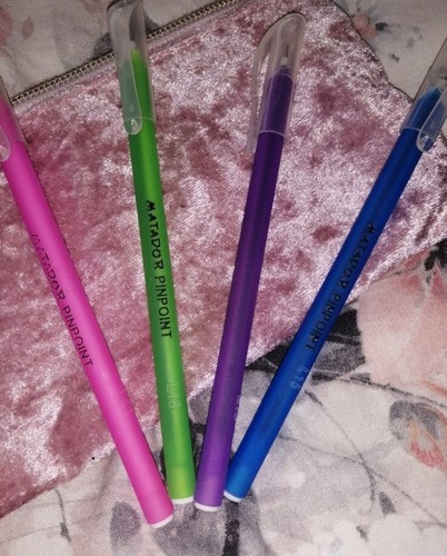 MATADOR PINPOINT PENS; black ink; 0.5 mm; pack of 6 | eBay UK