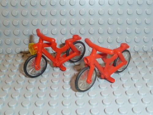 LEGO® City 2x Fahrrad Bike in rot 4719 für Town Figuren K568 | eBay.de