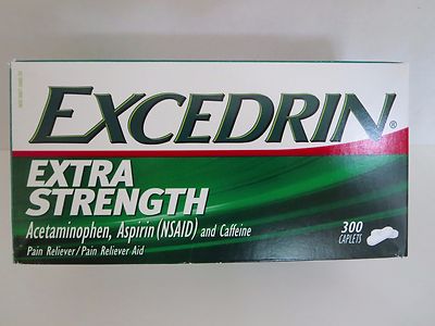 Excedrin Extra Strength Caplets 300 ct Pain Reliever Jumbo Size Box | eBay