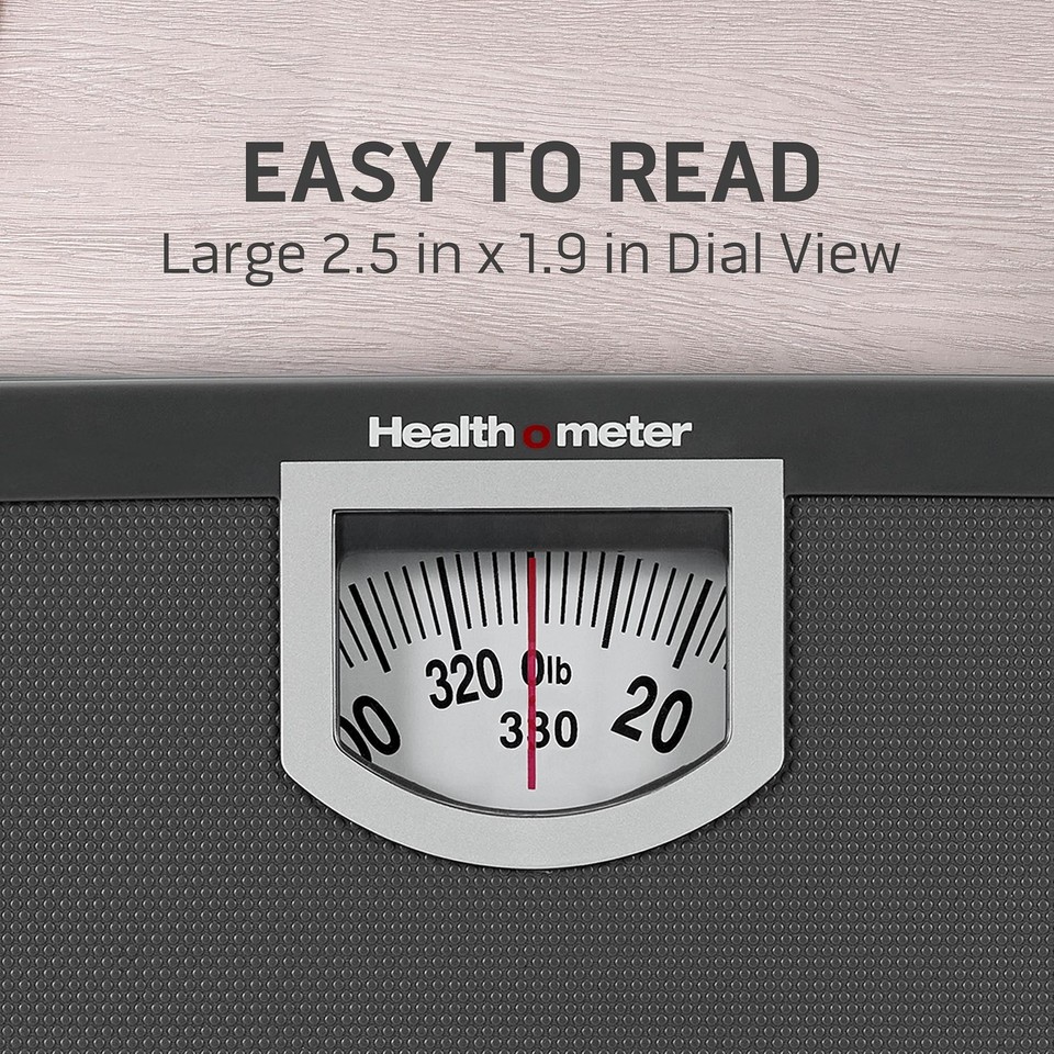 Compact Dial Bathroom Scale, 330 lb. Capacity, Sturdy Metal Platform | eBay