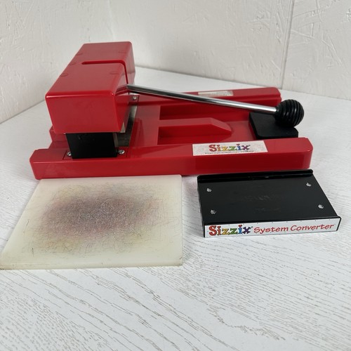 Sizzix Original Red Personal Die-Cutter Press Machine With Converter ...