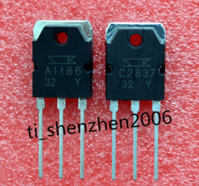 1 COPPIA TRANSISTOR COMPLEMENTARE 2SA1186 2SC2837 T03P | eBay