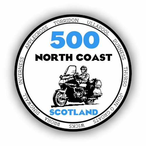 2x North Coast 500 Vinyl Motorcycle Bike Sticker Decal NC500 SCOTLAND ...