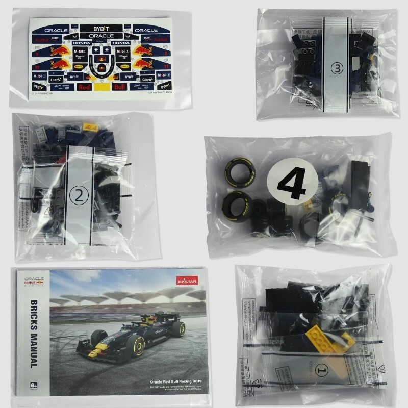 2023 F1 Max Verstappen RB19 Red Bull Racing Car Model 1:24 Building ...