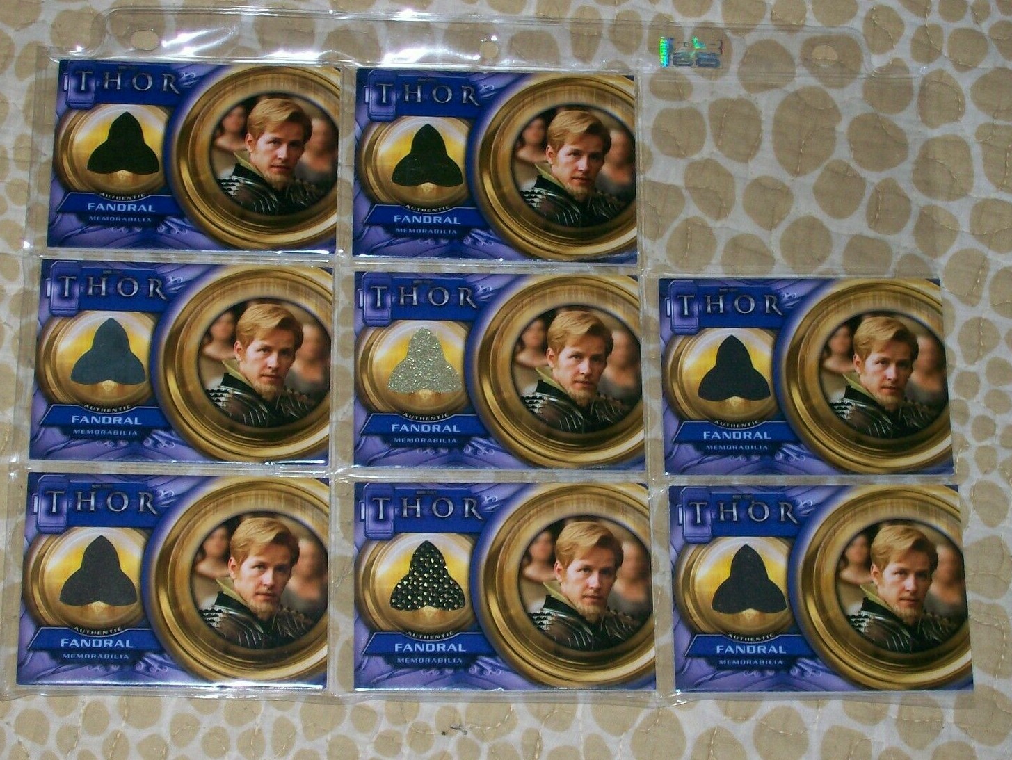 MARVEL THOR: Costume Card F8 Fandral Specalled Gold (Center) | eBay