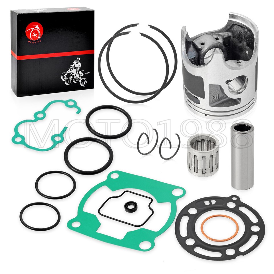 Top End Piston & Ring W/Gasket Bearing Kit 48.5mm for Kawasaki KX85 ...