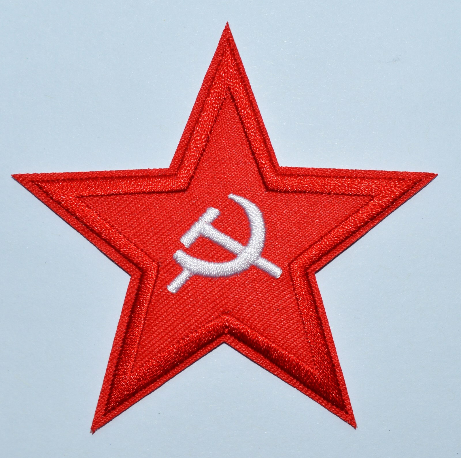 10 Soviet red star insignia USSR hammer & sickle applique iron on patch ...