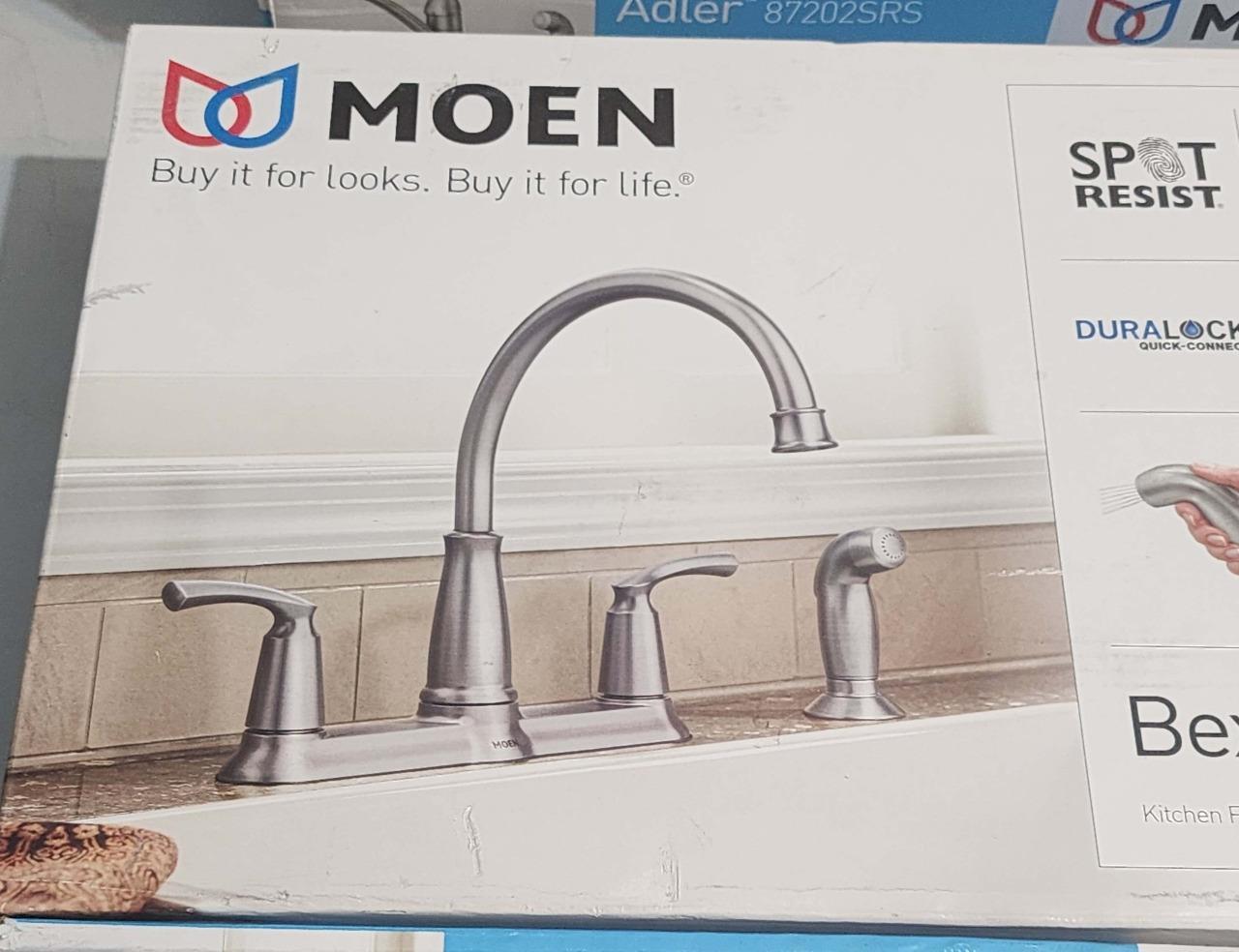 Moen Bexley Spot Resist Stainless Kitchen Faucet 87403SRS for sale ...