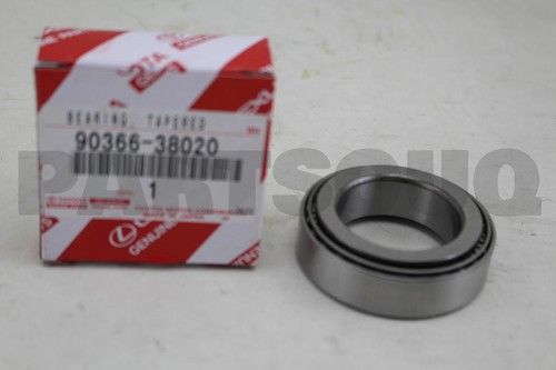 9036638020 Genuine Toyota BEARING, TAPERED ROLLER (FOR CENTER ...