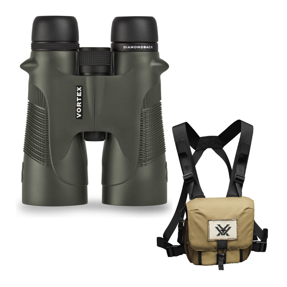 Vortex 12x50 Diamondback HD Roof Prism Binoculars with GlassPak Harness ...
