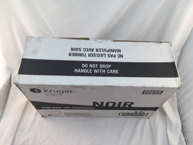 Kruger Products Noir Mini-max JBT Bathroom Toilet Paper Dispenser 09655 ...