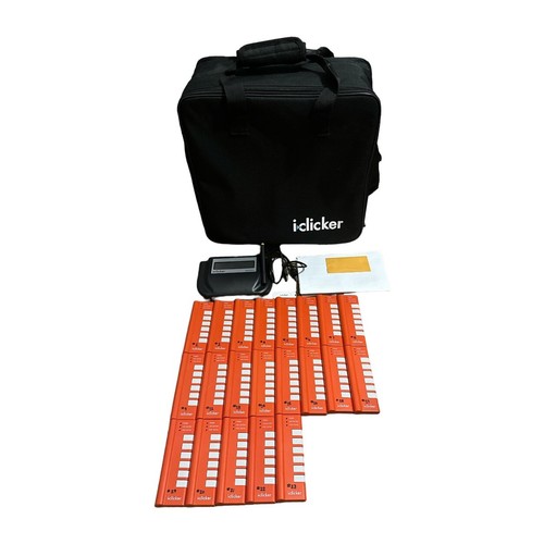 iClicker TMX13 900MHz USB Base with 1st Gen 21 Remotes in Rolling Case ...