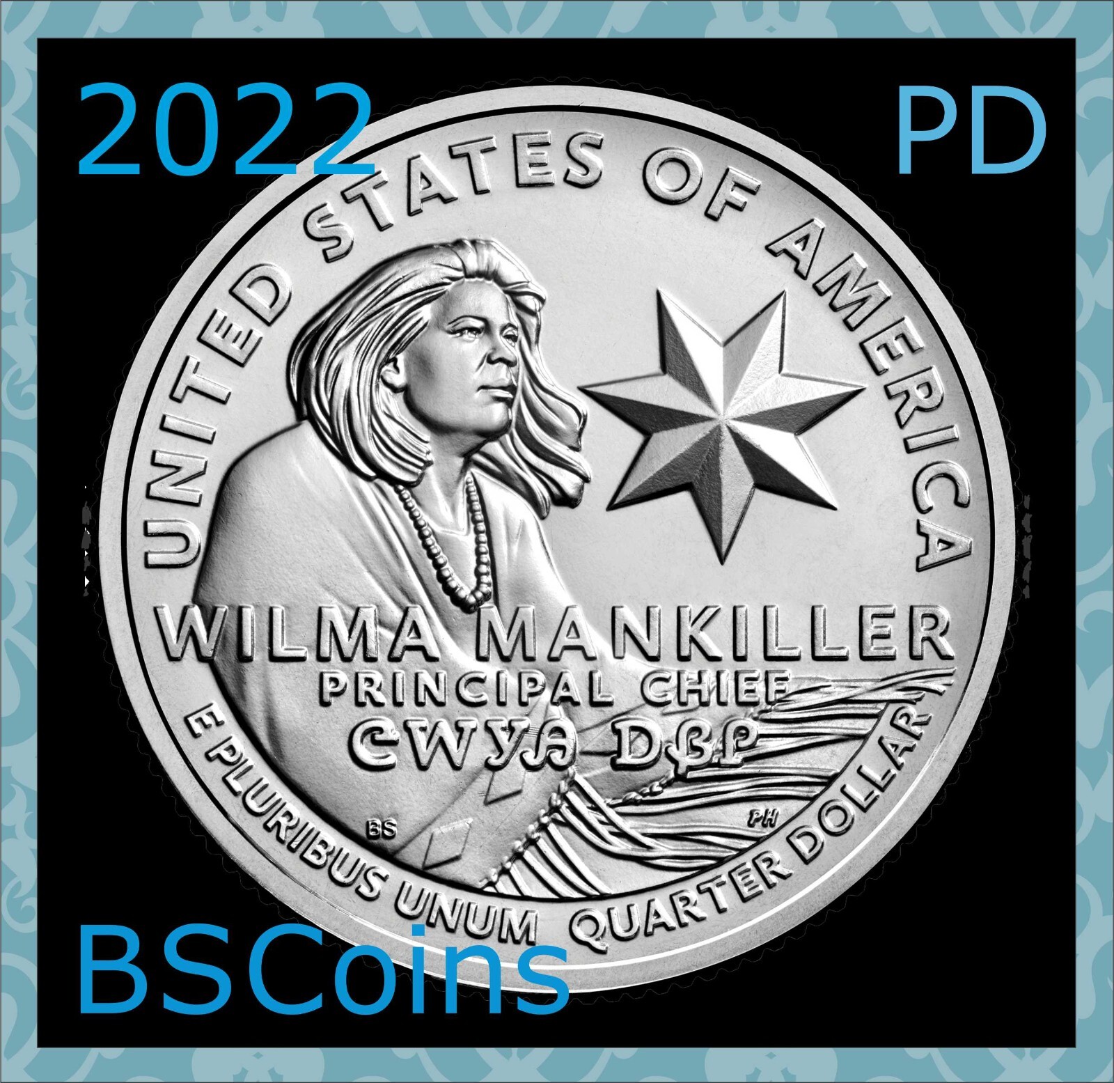 2022 American Women Quarter Wilma Mankiller 2-roll Set P&D 22WRE New ...