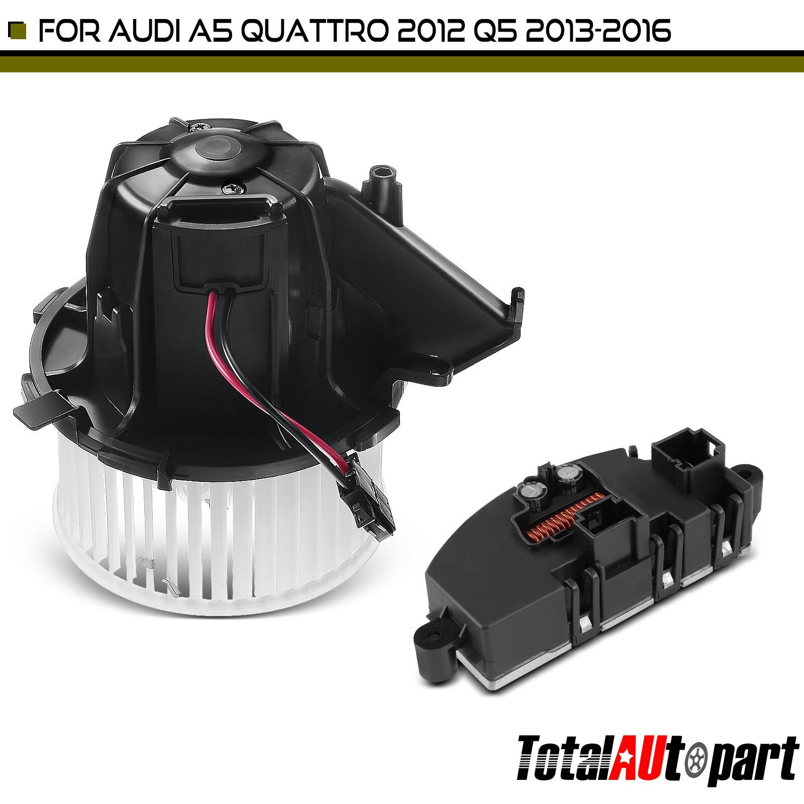 HVAC Heater Blower Motor Resistor Kit for Audi A5 Quattro 2012 Q5 13-16 ...