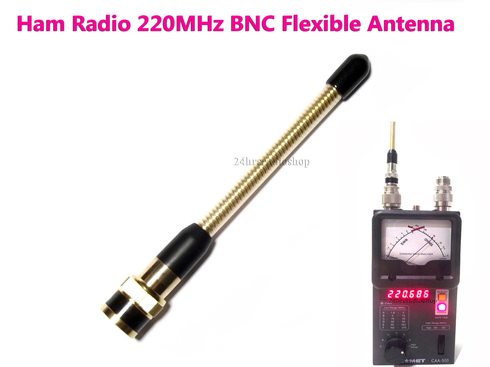 Ham Amateur Radio 220MHz 1.25 Meter Band 220 - 225MHz BNC Flexible ...