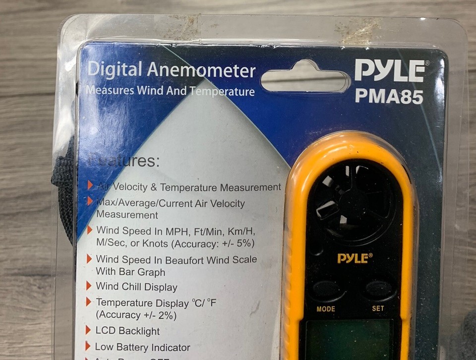 Pyle Digital Anemometer Handheld Thermometer | eBay