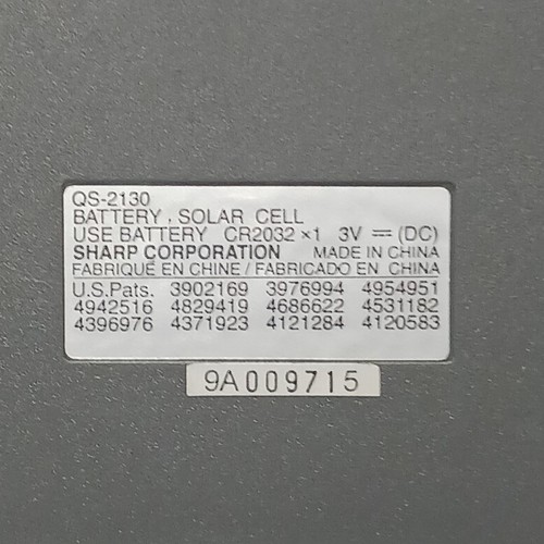 Sharp Compet QS-2130 12-Digit Desktop Solar Cell Calculator ***DISPLAY ...