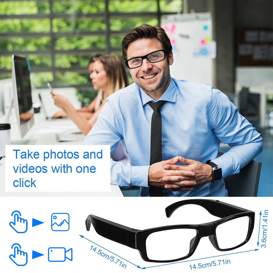 Smart 1080P HD Camera Glasses DVR Sports Eyeglass Video DV Recorder Cam ...