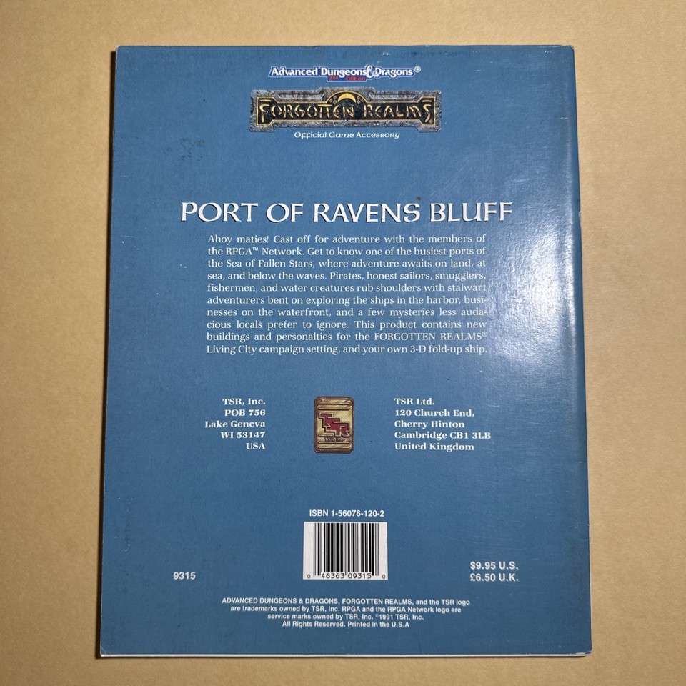 Port of Ravens Bluff 9315 Adventure Module TSR Dungeons & Dragons ...
