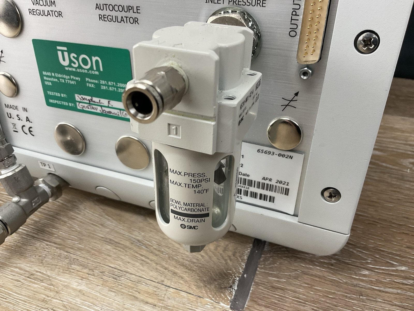 USON Sprint mD Multi-Channel High Pressure Leak Tester w/ Power Supply ...