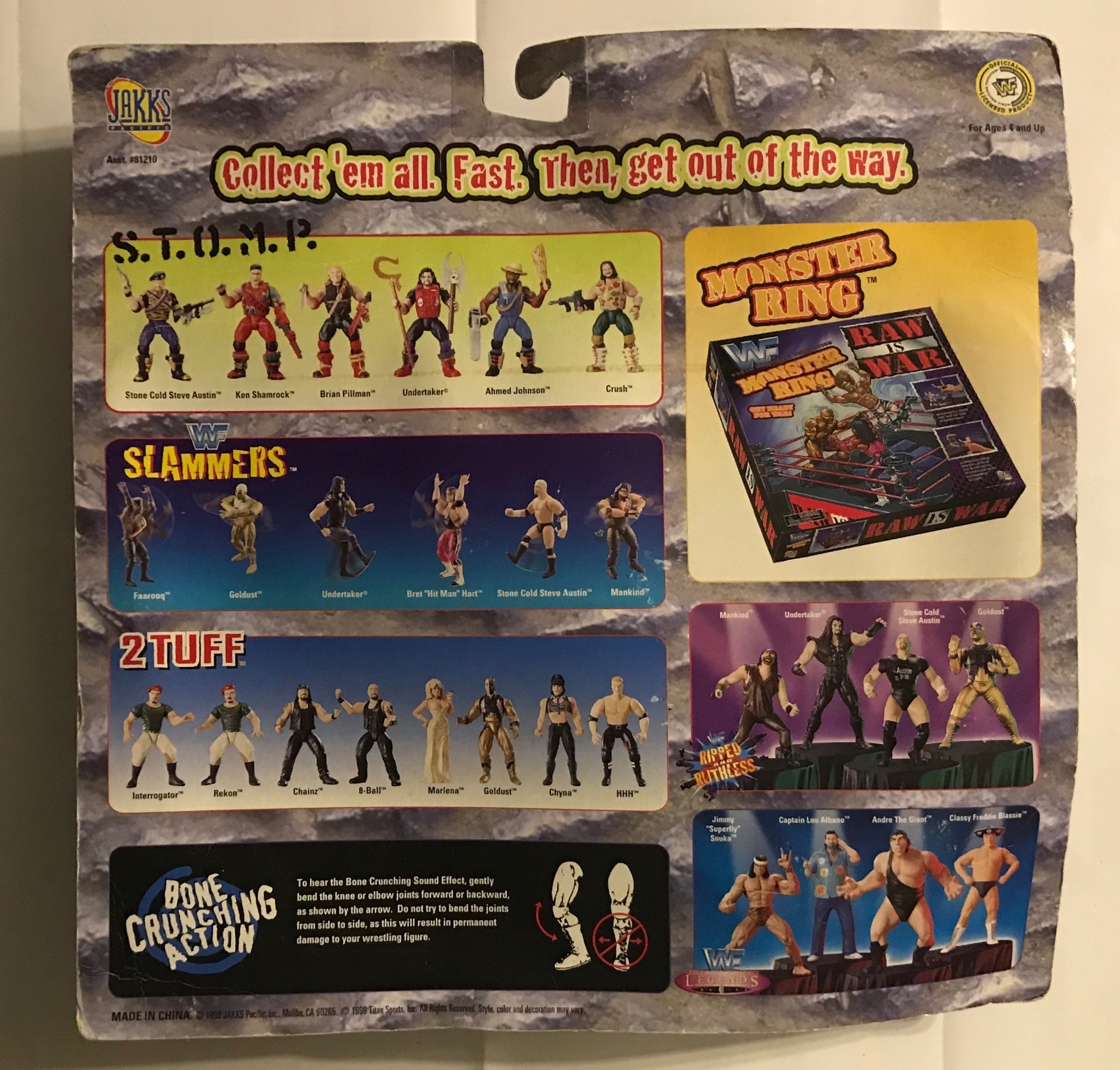 1998 WWF/WWE 2 TUFF SERIES:1 TRUTH COMMISSION - INTERROGATOR / REKON ...