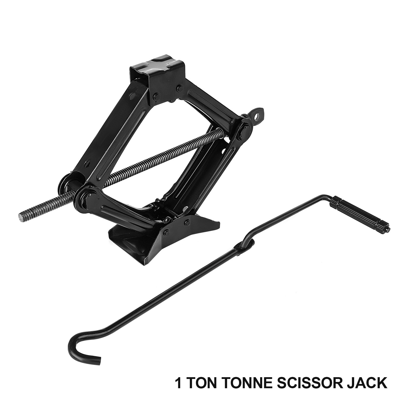 1 Ton Tonne Scissor Wind Up Jack for Car Van with Crank Speed Handle ...