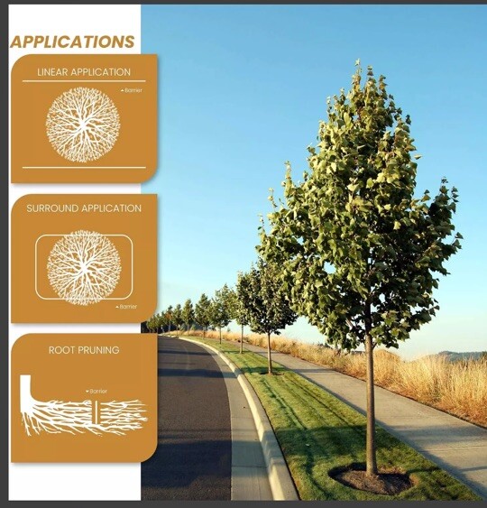 DeepRoot UB 24-2 Tree Root Barrier Black 20 Panels 24”x24” | eBay