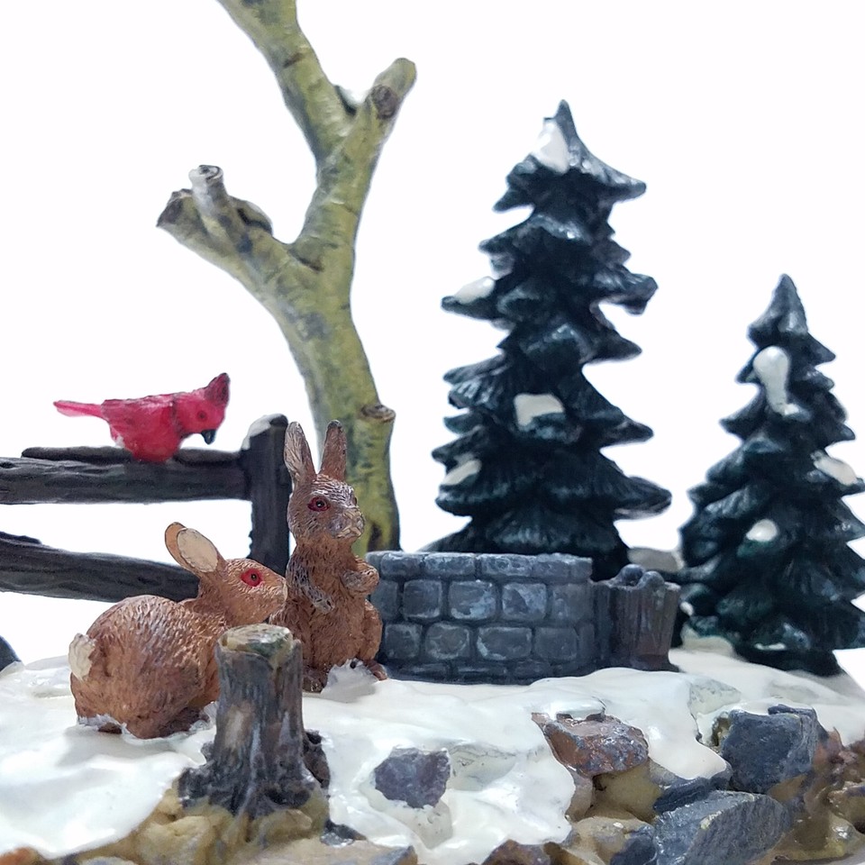 Lemax 2001 Curious Bunnies Village Collection #13353 Cardinal Woodland ...