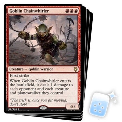 GOBLIN CHAINWHIRLER X4 Dominaria DOM Magic MTG MINT CARD | eBay
