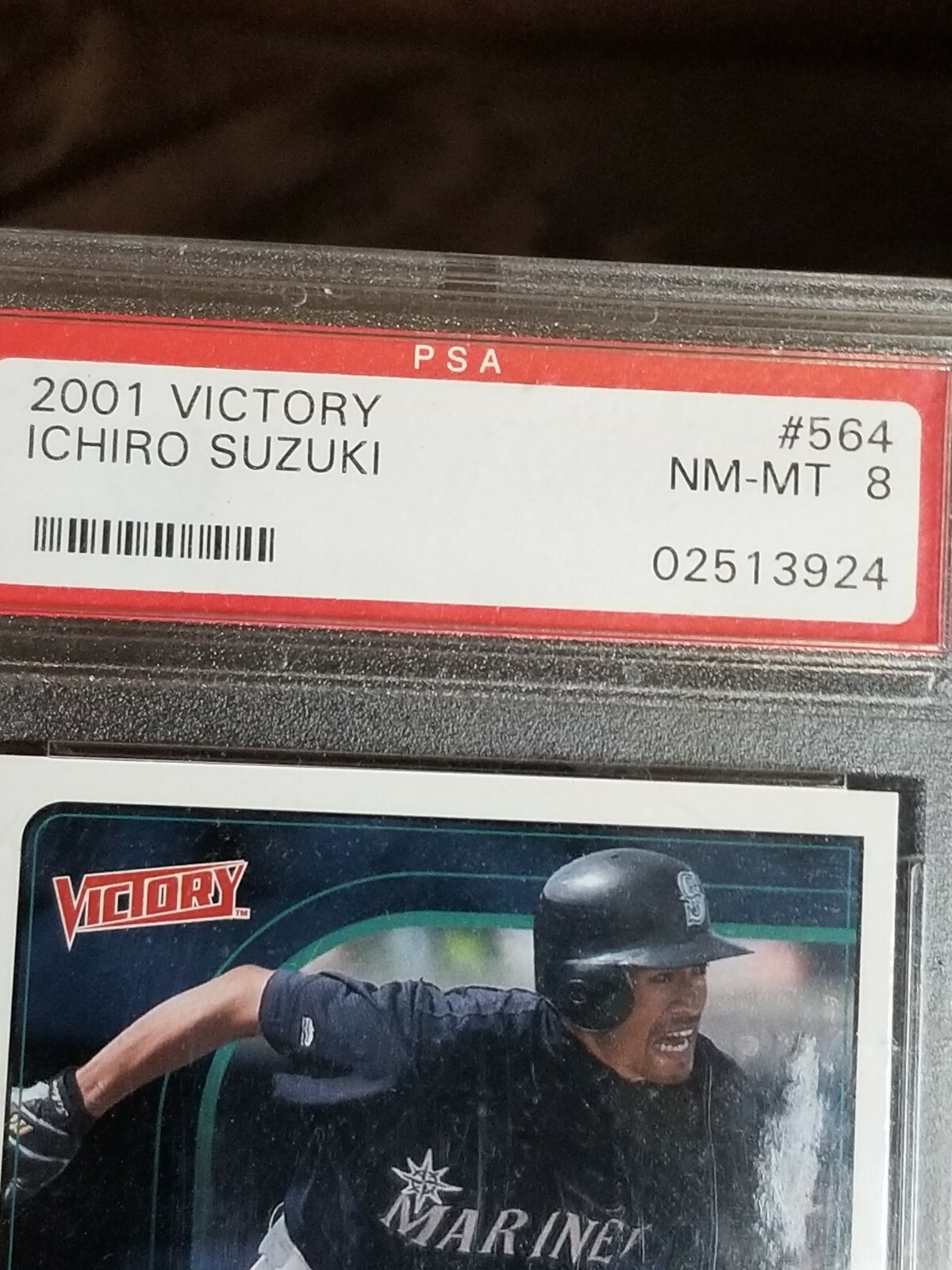 2001 UD Victory ICHIRO SUZUKI #564 Rookie card PSA 8 (NM-MT)--Mariners ...