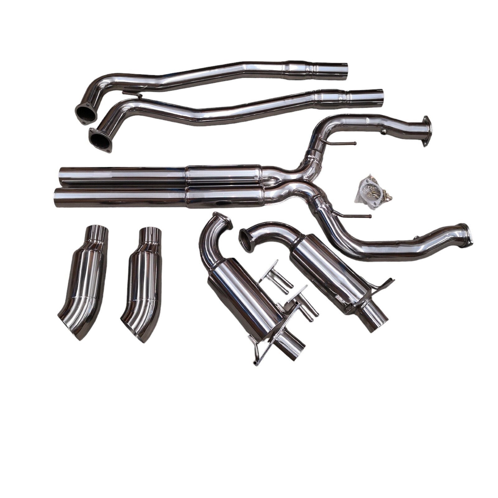 Commodore VE VF Ute SUPERLOUD Cat Back Exhaust Dump Tips + 1 3/4 ...